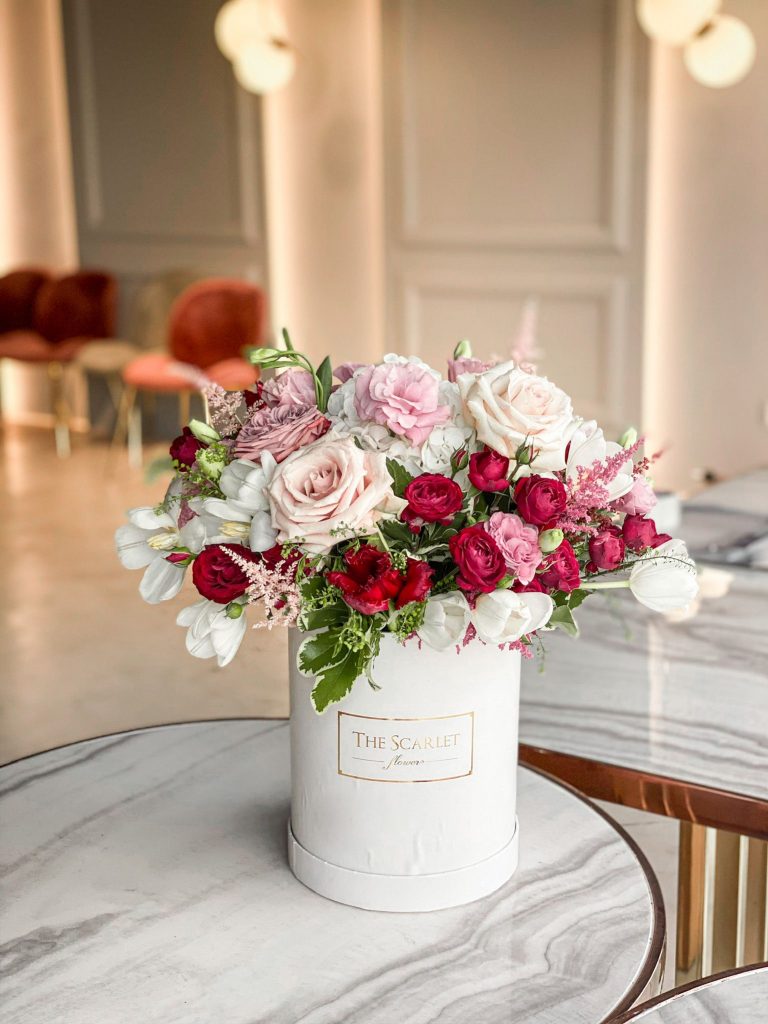 Signature Vintage Flower Box - The Scarlet